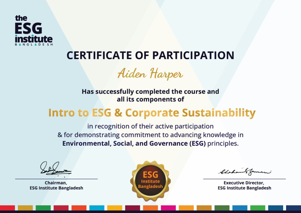 Register for Intro to ESG & Corporate Sustainability - ESG Institute ...